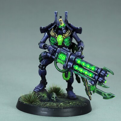 Painted Necron Royal Warden Miniature Indomitus Warhammer 40k Xenos ...