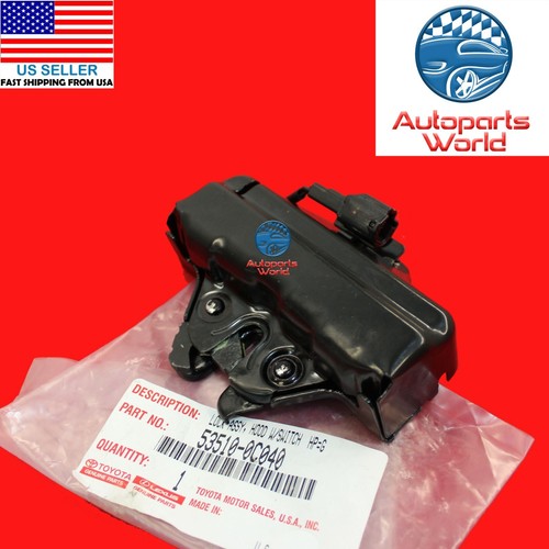 GENUINE OEM TOYOTA SEQUOIA TUNDRA RX330 RX350 RX400h HOOD LOCK 53510 ...