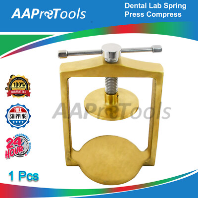 Press Denture Flask Dental Lab Clamp Equipment Brass Dental Flasks ...