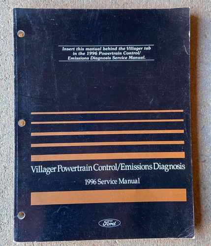 1996 Ford Villager Powertrain Control Emissions Service Workshop Repair ...