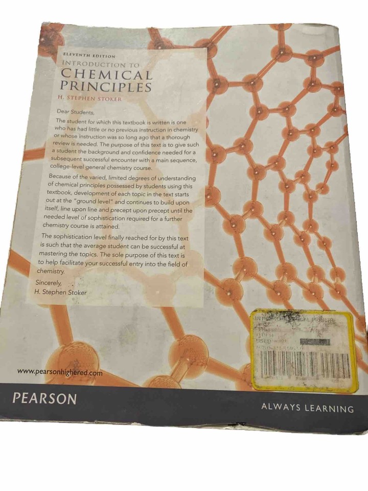 Introduction to Chemical Principles by H. Stephen Stoker (2013, Trade ...