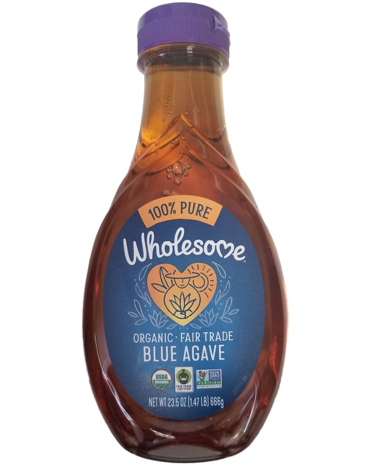Wholesome Organic Blue Agave Nectar, Syrup, Low Glycemic Sweetener ...