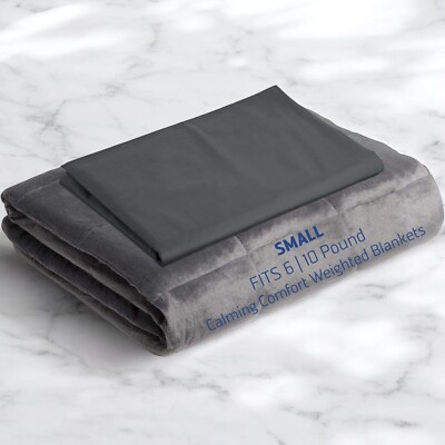 Calming Comfort 100% Cotton Weighted Blanket Duvet Cover, Bed Comforter ...