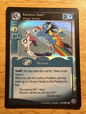 My Little Pony Card CCG Premiere Ultra Rare #198 UR Rainbow Dash | eBay