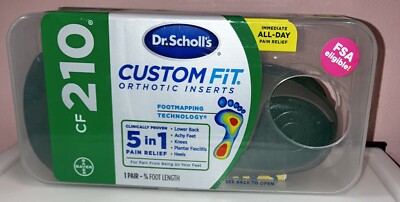 Dr. Scholls CF210 Custom Fit 210 Foot Orthotic 3/4 Length Inserts FAST ...
