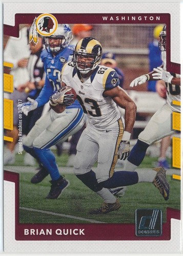 Brian Quick 2017 Panini Donruss Football #244 Washington Commanders | eBay