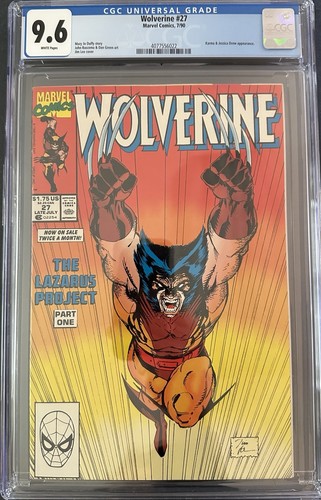 Wolverine #27 1990 CGC 9.6! Jim Lee Iconic Cover! | eBay
