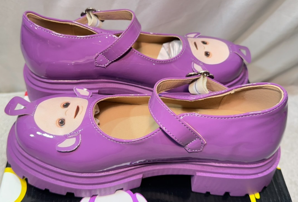 Koi Sandals Teletubbies UK 3 / 35 Girls Purple Tinky Buckle Block Heel ...