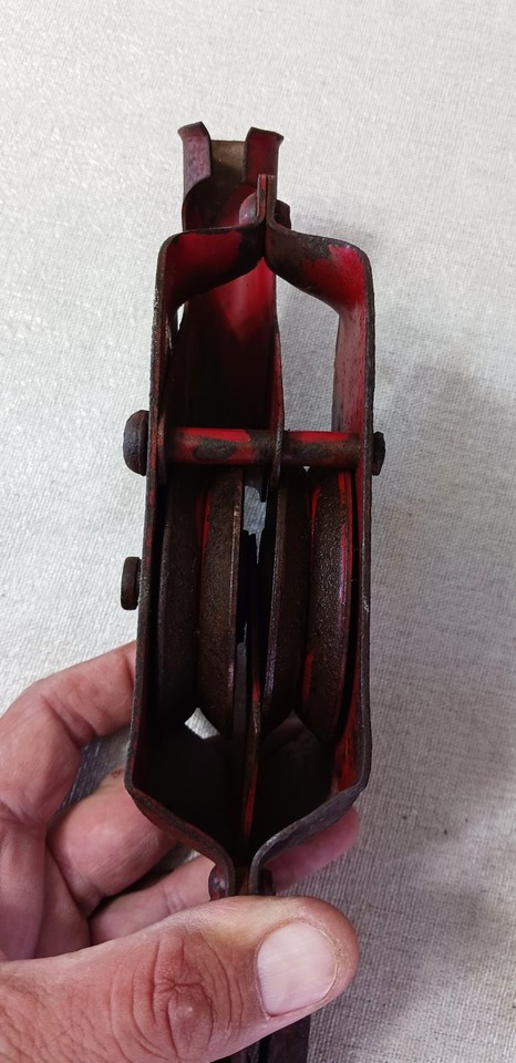 VTG Durbin Durco Fence Stretcher Rope Double Pulley Block & Tackle St ...