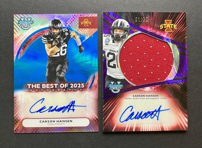 2 Carson Hansen 2025 Bowman Best Auto Iowa State | eBay