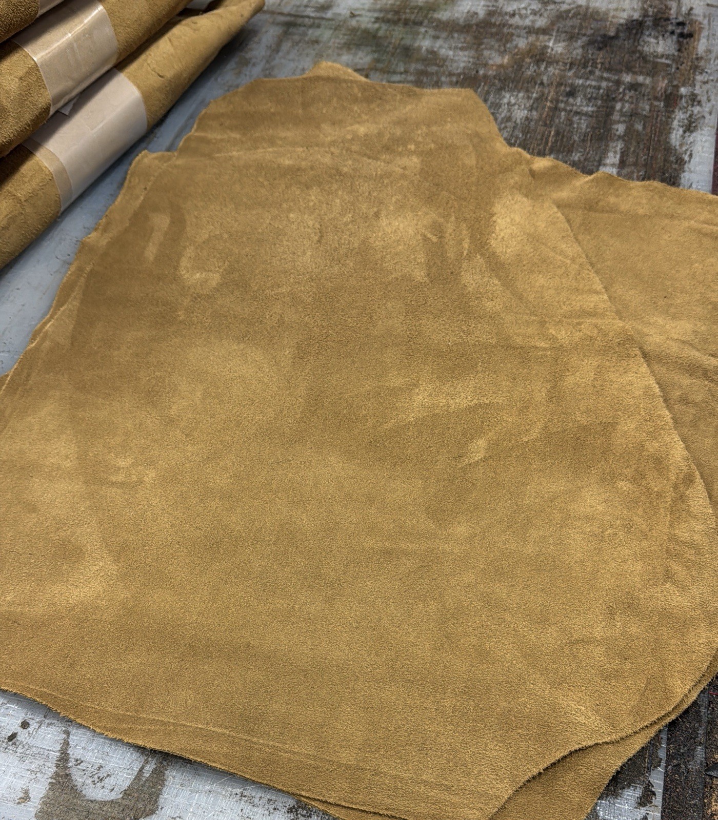 Tan Suede Skins Leather Hide 1.2mm - 1.4mm Thick Beige 3 Square Foot ...