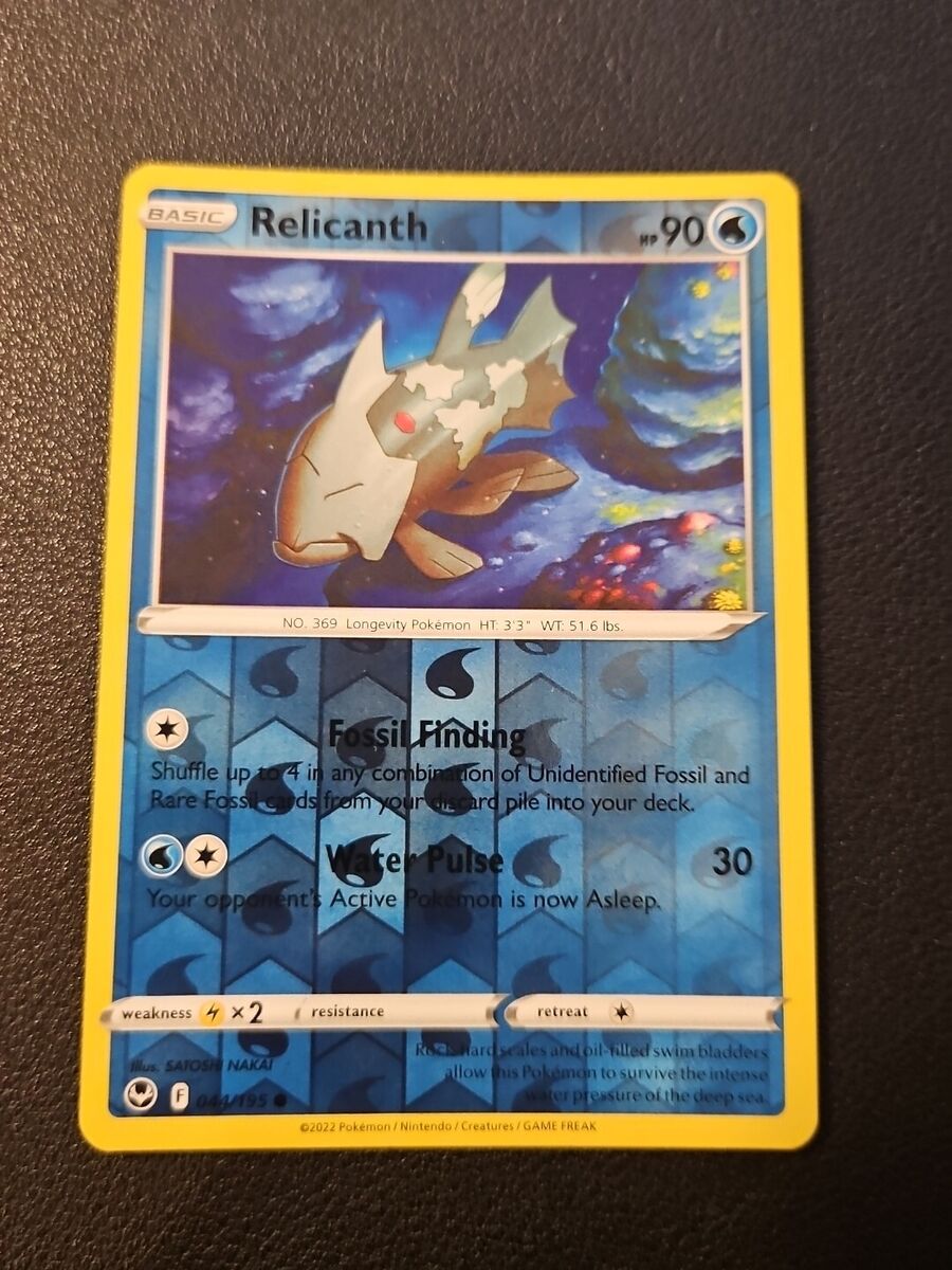 Relicanth Evolution Pokemon Trading Card Game 084/162 Relicanth
