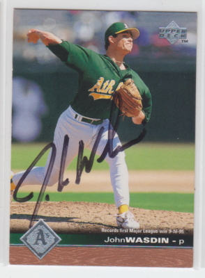 Autographed 1997 Upper Deck John Wasdin - Athletics | eBay