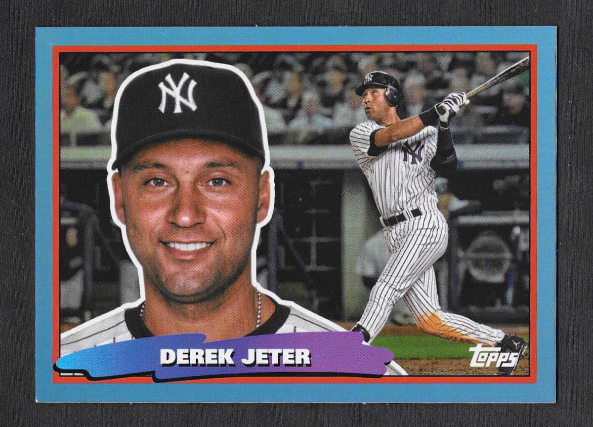 2022 Topps Archives 1988 Topps Big Foil Sky Blue Derek Sanderson Jeter ...