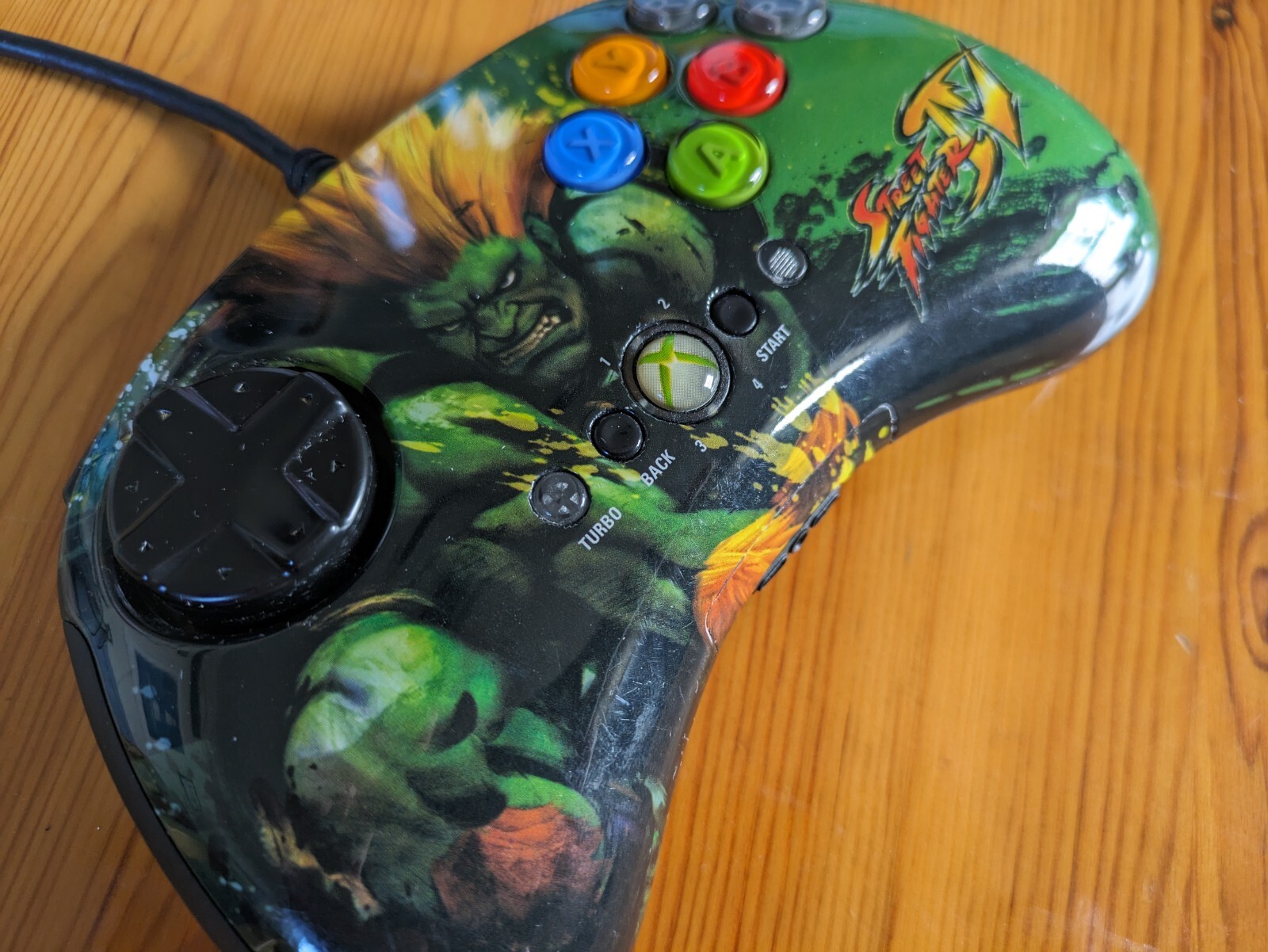 Mad Catz Xbox 360 Street Fighter IV (SF4) Blanka Wired FightPad ...