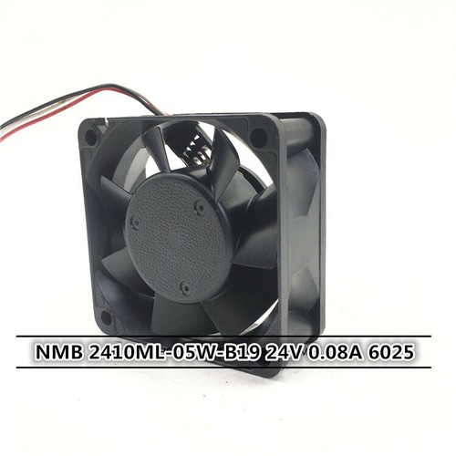 NMB 2410ML-05W-B19 24V 0.08A 6025 6CM 3 line stop alarm inverter fan | eBay