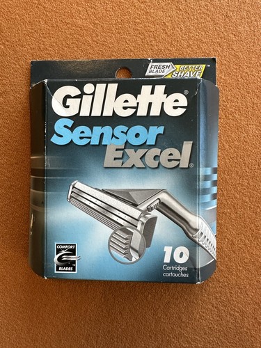 Gillette Sensor Excel Razor Twin Blades 10 Cartridges | eBay