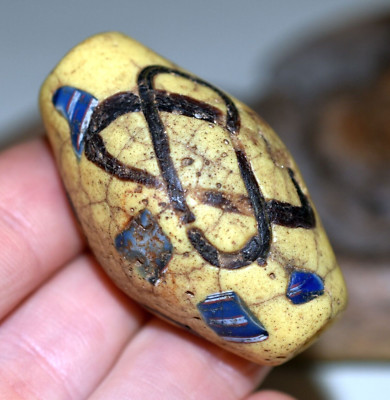 Antique Akoso Bodom African Powder Glass Trade Bead W Venetian Bead ...
