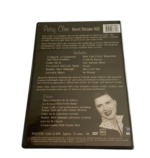 Patsy Cline Sweet Dreams Still The Anthology DVD Country Music Like New ...