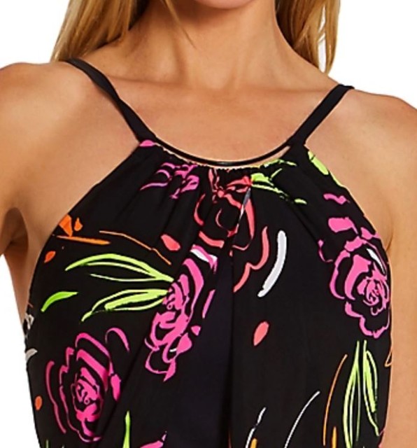 Magicsuit Women's Swimwear Neon Nature Jill High Neckline Black Size 14 ...