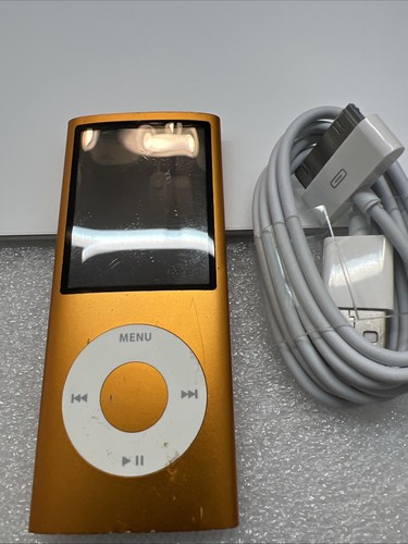 Apple iPod nano 4th Gen Orange (8 GB) New Battery. Nicks And Light ...