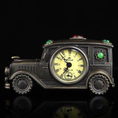 Unique Antique Copper Vintage Car Exquisite Clock Statues Collection ...