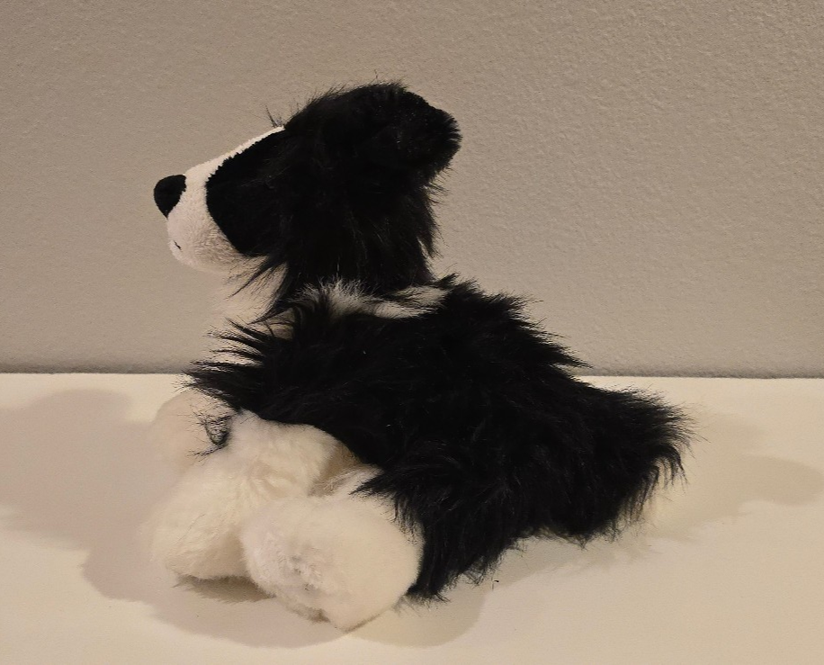 Ganz Webkinz Border Collie HM413 NO CODE Plush Stuffed Animal Black ...