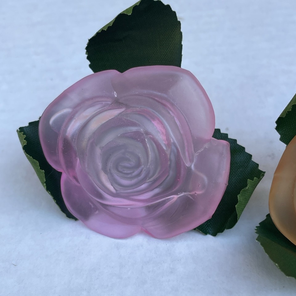 2 Vintage Old World Christmas Roses Flowers Light Covers | eBay