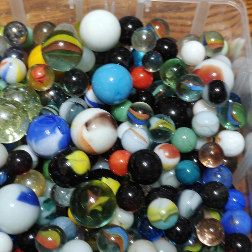 Large Lot Of Marbles - 20 Lbs Pounds Mixed Lot Estate Found With ...