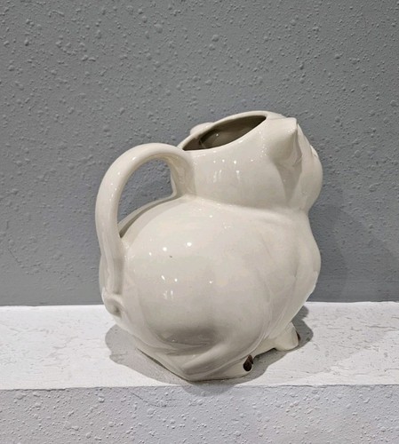 Vintage Handpainted Shawnee Pottery Smiley Pig Pitcher Original 1940s ...