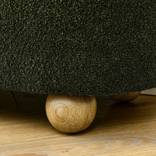 Dark Green Loop Yarn Upholstered Storage Ottoman Bench | eBay