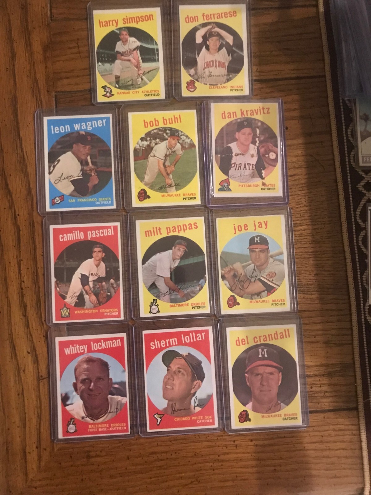 Harry Simpson 1959 Topps Baseball Card (Sale Is For Card In Title) (903 ...