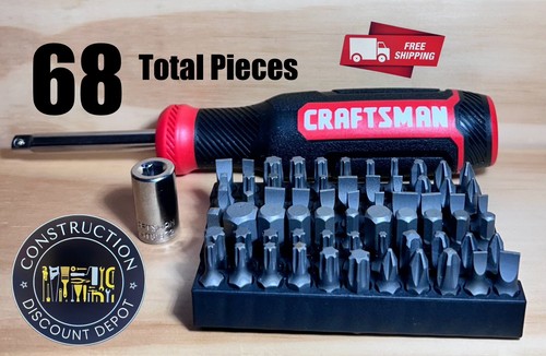 CRAFTSMAN 66 pc Hex Bit Set w 1/4 Drive Spinner Handle | eBay