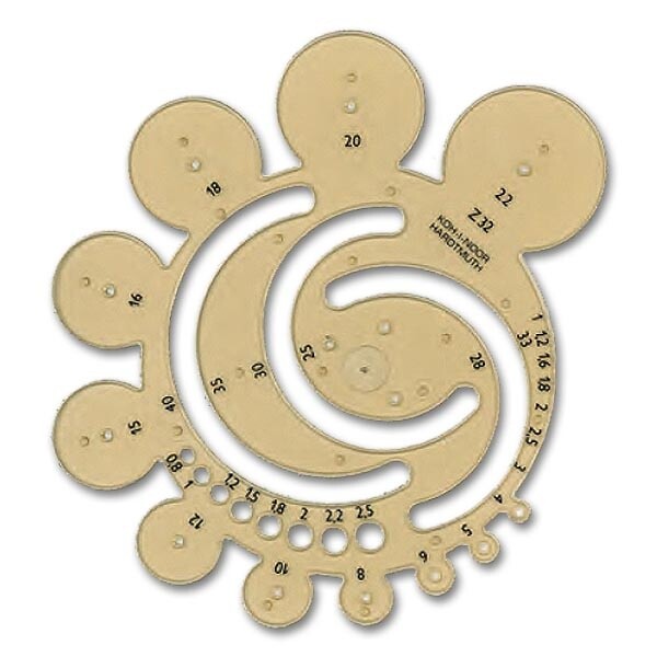 Schablone Radius Radienschablone Radiusschablone Geometrie Mathematik ...