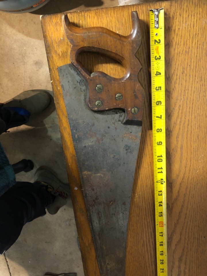 Simonds No. 8 1/2 Crosscut Saw - 12 PPI - Nice Etch - 24 inches long | eBay