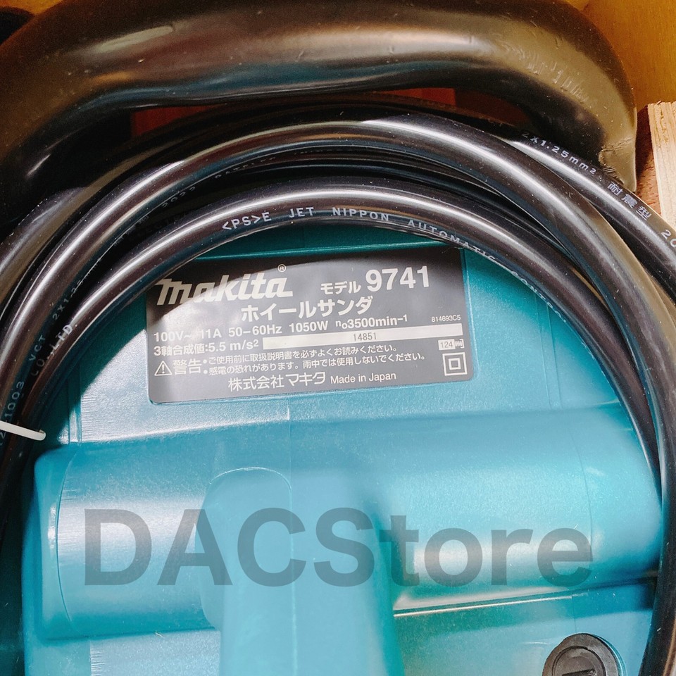 Makita 9741SP1 Wheel Sander Blue AC100V With Wire Brush Wheel 120mm ...