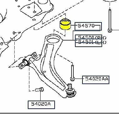 54570-BB00A Genuine Nissan Infiniti Bush Link Transverse 54570BB00A OEM ...