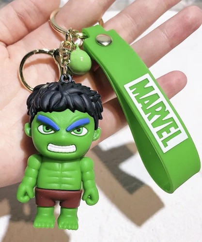 MARVEL The INCREDIBLE HULK KEY CHAIN Ring Latch Fob KEYCHAIN Bell ...