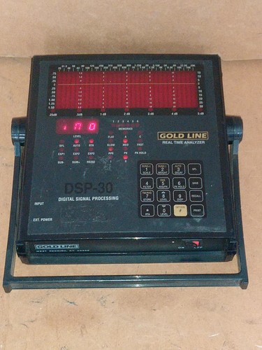 Goldline DSP-30 Real Time 30-Band Portable Audio Analyzer Gold Line RTA ...