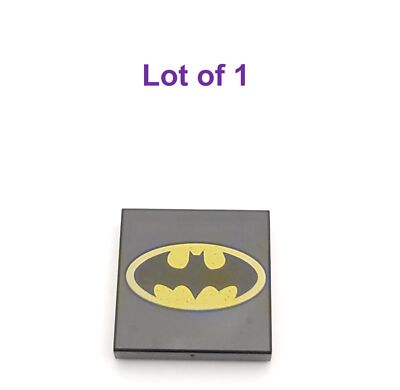 Lego 2x2 Tile with Oval Batman Logo Pattern Lot of 1 | eBay