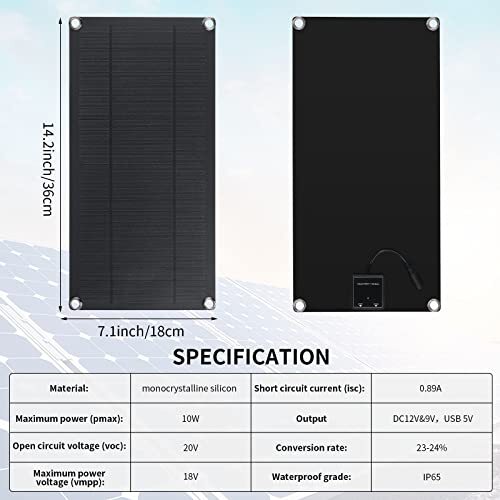 10w 1v Solar Panel Dual Fans Kit Waterproof Outdoor Solar Powered ...
