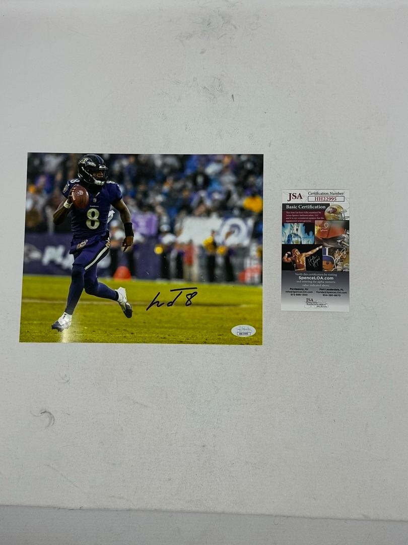 Lamar Jackson Baltimore Ravens Autographed Signed 8x10 Photo JSA COA | eBay