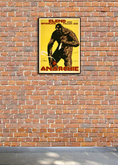 1918 Anarchy & Destruction! Vintage Style German WWI Poster - 24x32 | eBay