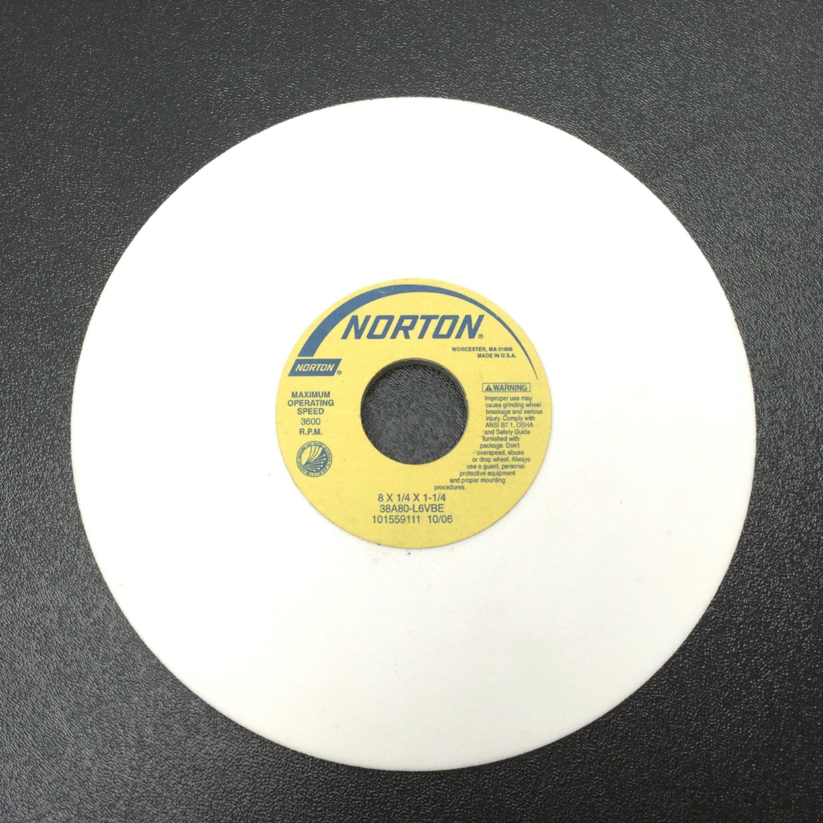 Norton 38A80-L6VBE C749500 8" /2" -1/4" Grinding Wheel for sale online ...