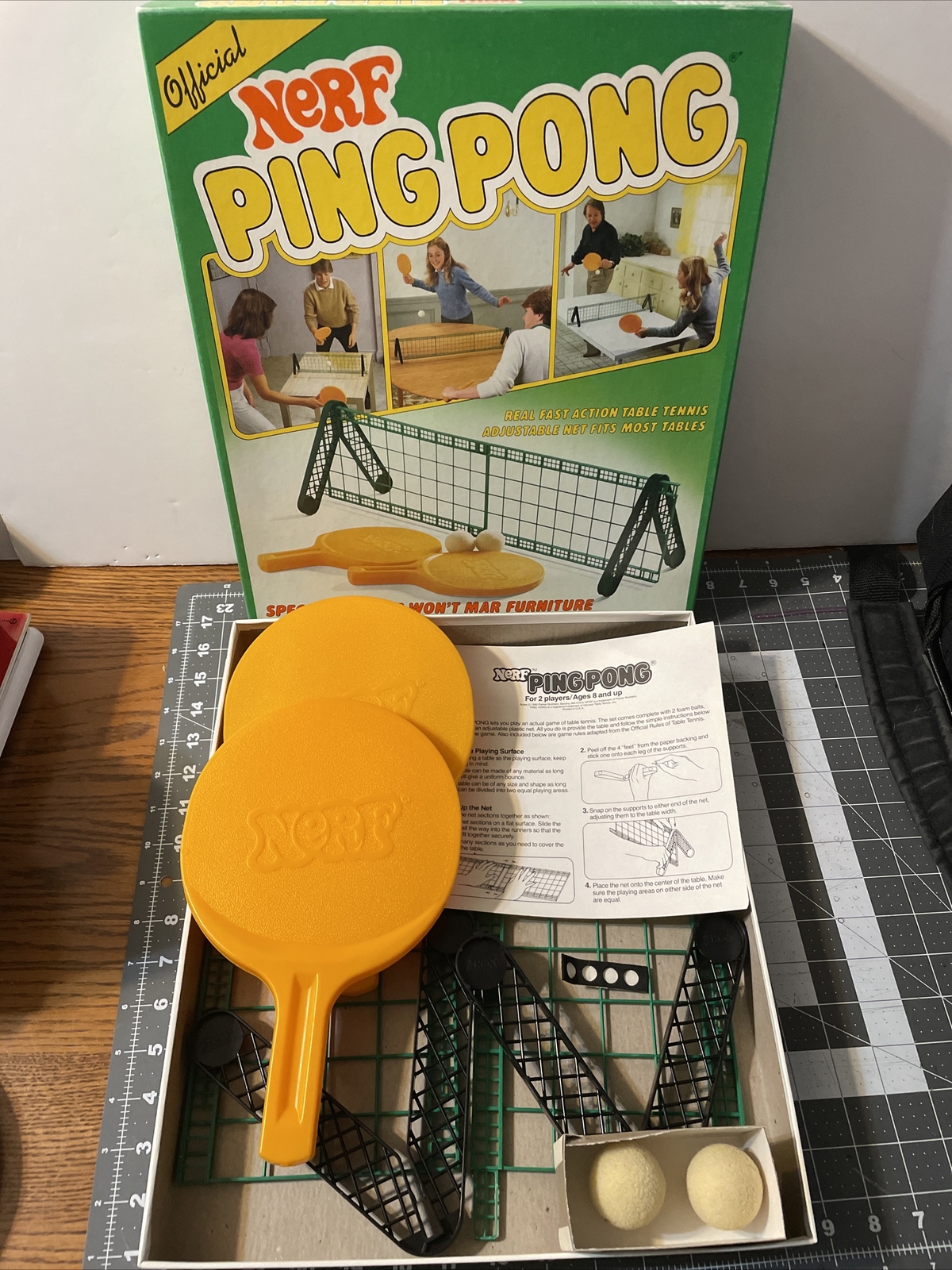 Vintage 1982 NERF - Ping Pong game in original box | eBay