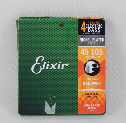 Elixir 14077 Nanoweb 4-String Electric Bass Medium Guitar Strings Strings 733132140770 | eBay