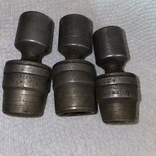 3 PROTO Professional 1/2" Drive Swivel Flex Impact Sockets 9/16 5/8 11/ ...