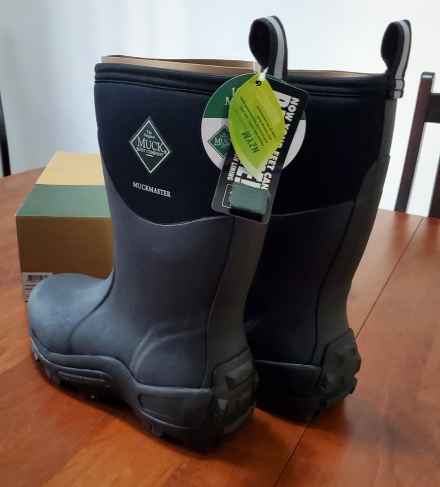 NIB Muck Boots Muckmaster Mid, Black Size: Men's 8 / Women's 9 | eBay