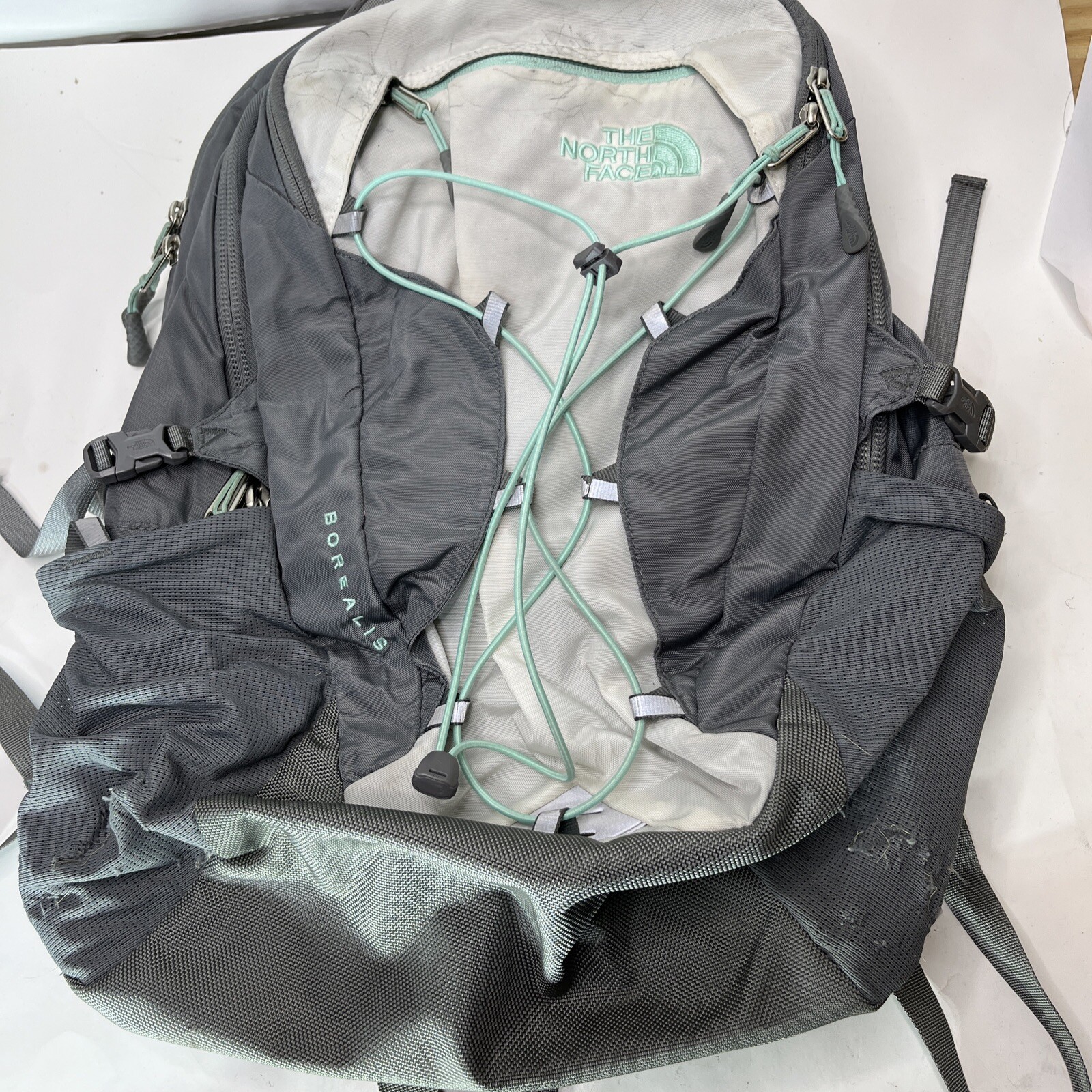 The North Face Borealis Backpack Black Teal/Mint Hiki… - Gem