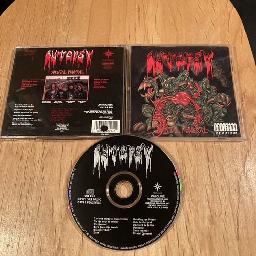 Autopsy – Mental Funeral CD 1st US press asphyx obituary abscess bolt ...
